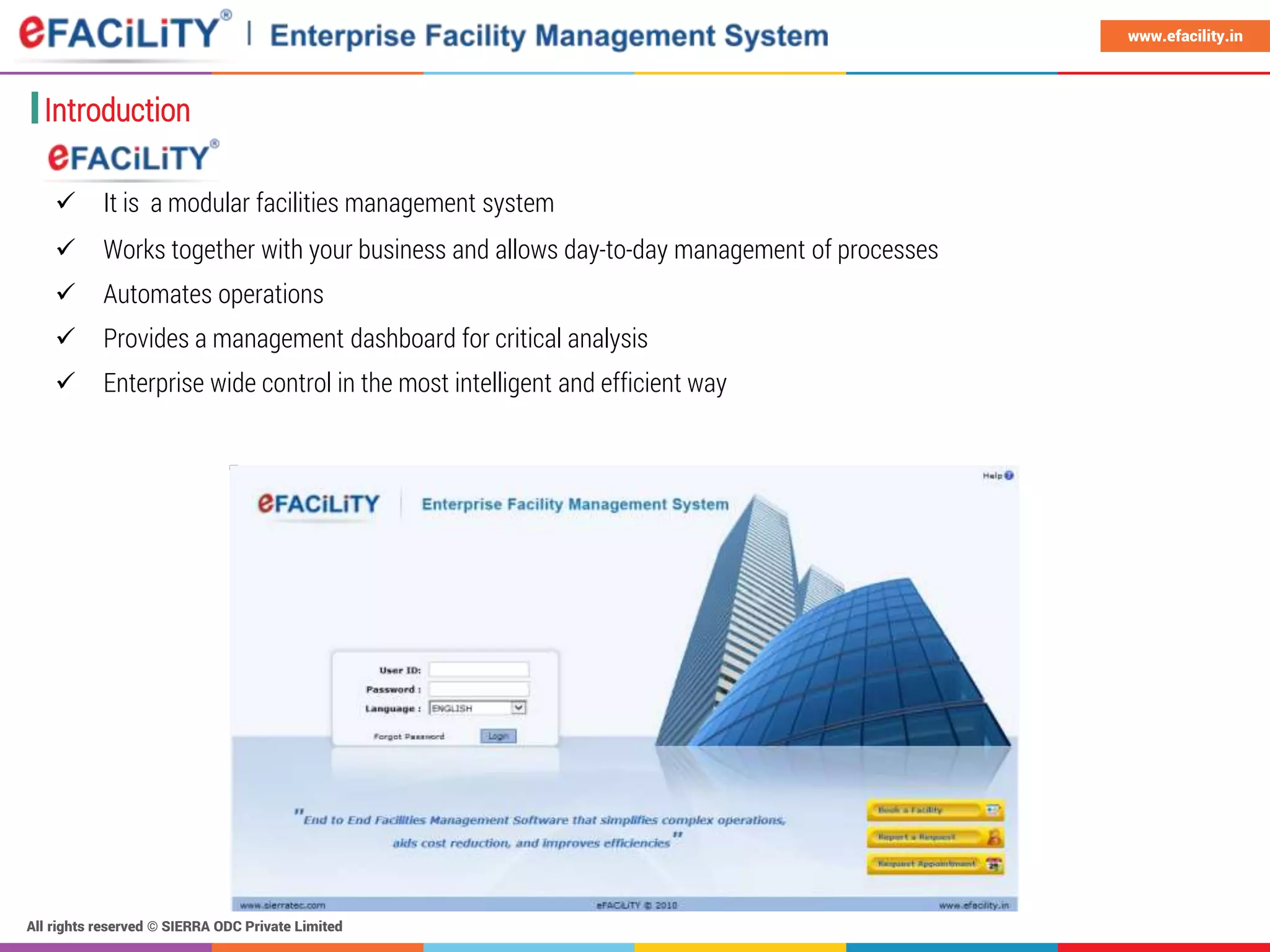 eFACiLiTY Maintenance Management System | PPSX