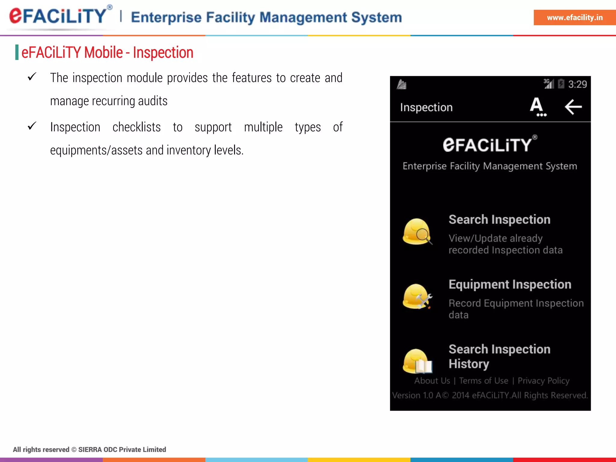 eFACiLiTY Maintenance Management System | PPSX