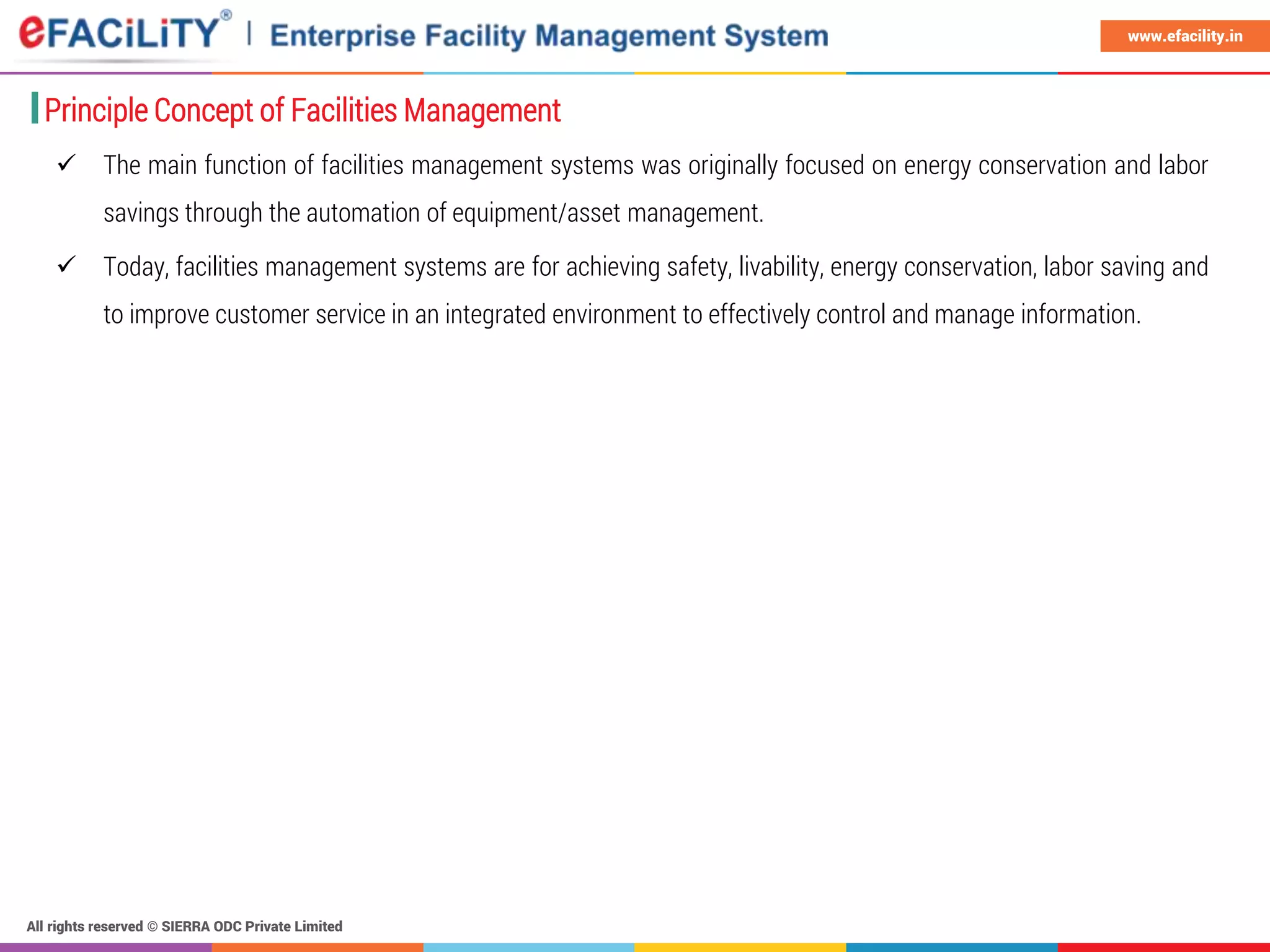 eFACiLiTY Maintenance Management System | PPSX