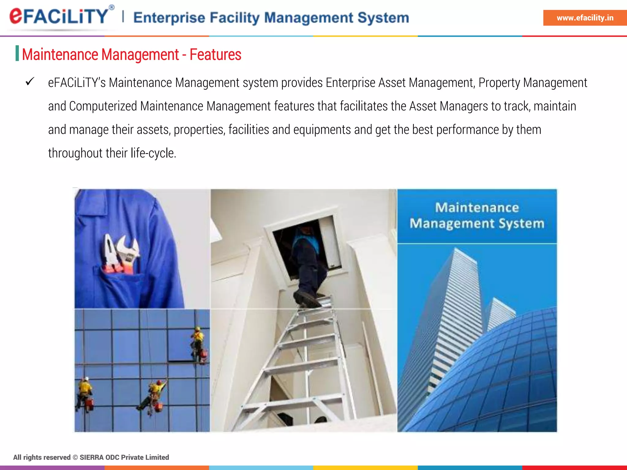 eFACiLiTY Maintenance Management System | PPSX