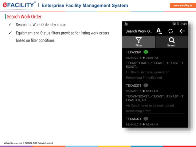 eFACiLiTY Maintenance Management System | PPT