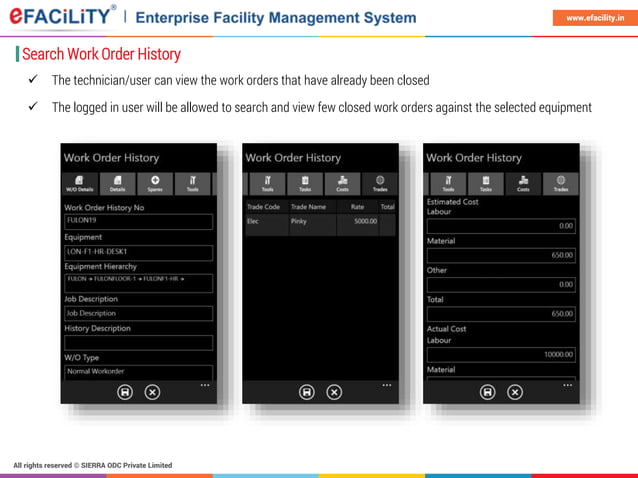 eFACiLiTY Maintenance Management System | PPT