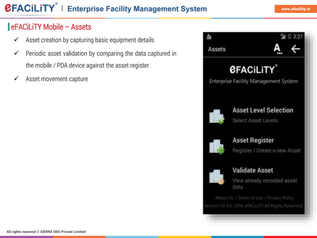 eFACiLiTY Maintenance Management System | PPT