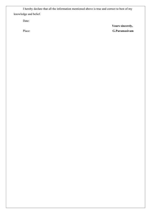 paramasivam resume | PDF