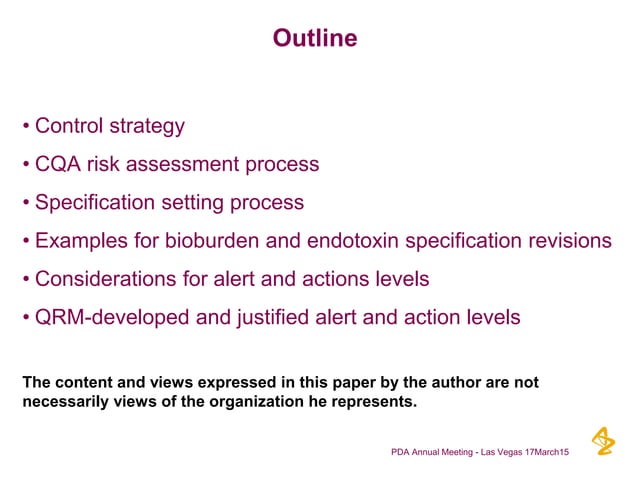 Alert Action and Specification Limits for Bioburden and Endotoxin ...