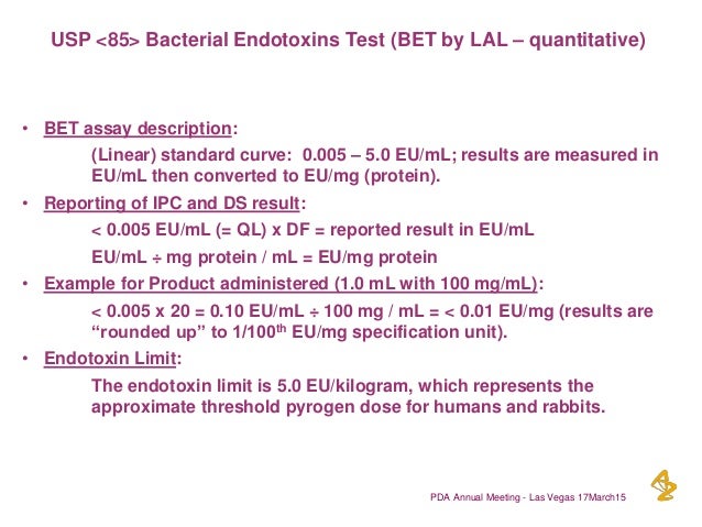 Alert Action and Specification Limits for Bioburden and Endotoxin - S…