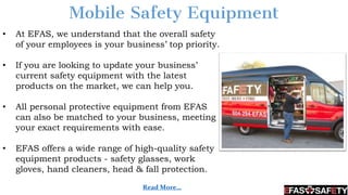 Efas safety first aid kits & mobile safety supplies | PPTX