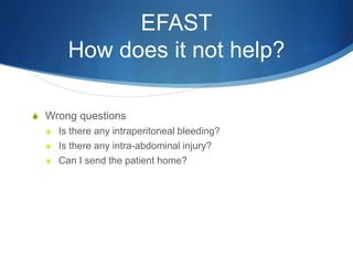 EFAST - A how to guide | PPTX