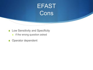 EFAST - A how to guide | PPTX