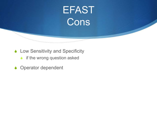 EFAST - A how to guide | PPTX | First Aid | Injuries