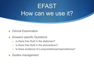 EFAST - A how to guide | PPTX