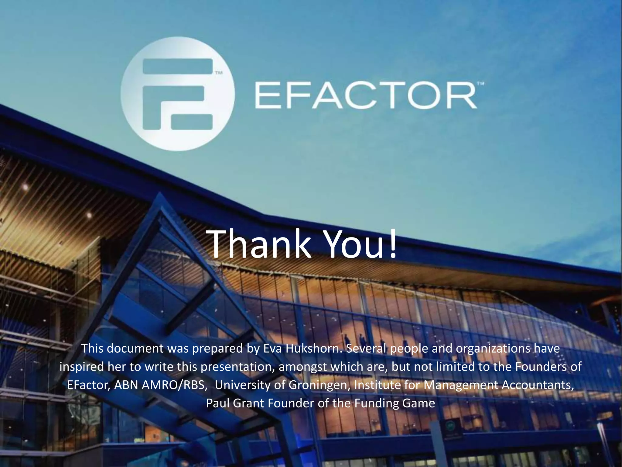 Efactor - Social Media Marketing for Startups | PPT