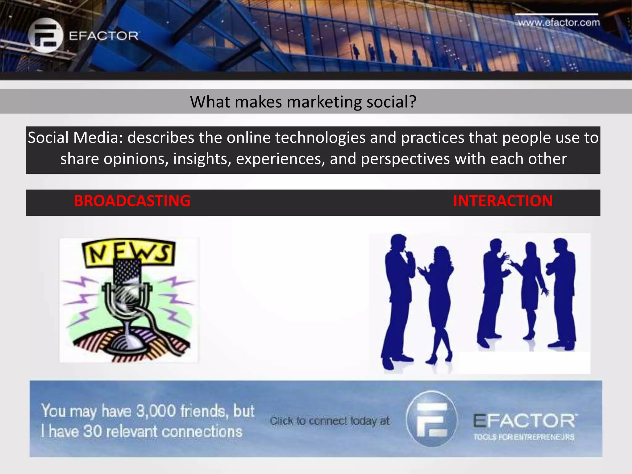 Efactor - Social Media Marketing for Startups | PPT