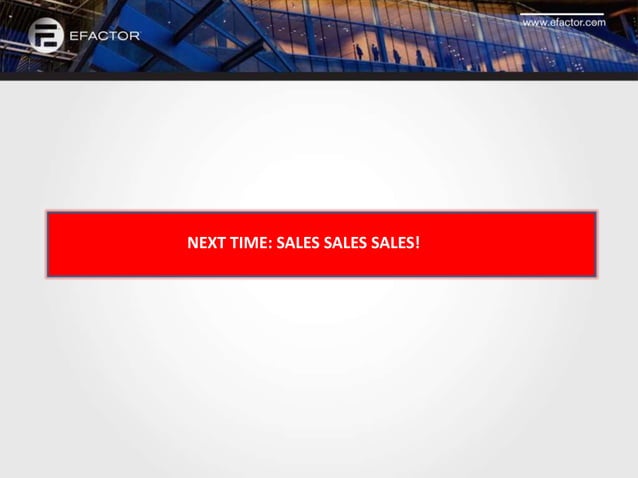 Efactor - Social Media Marketing for Startups | PPT