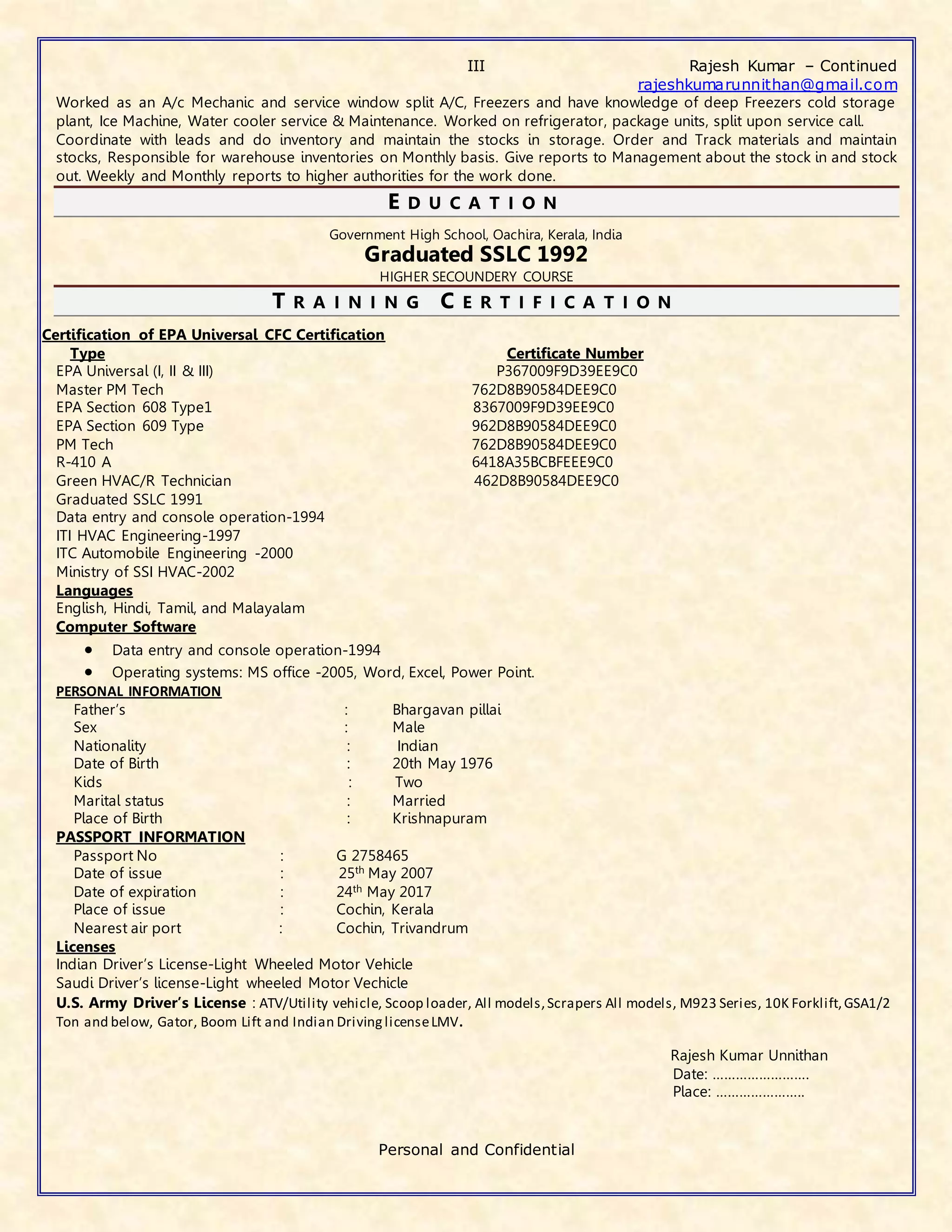 rajesh_resume | DOCX
