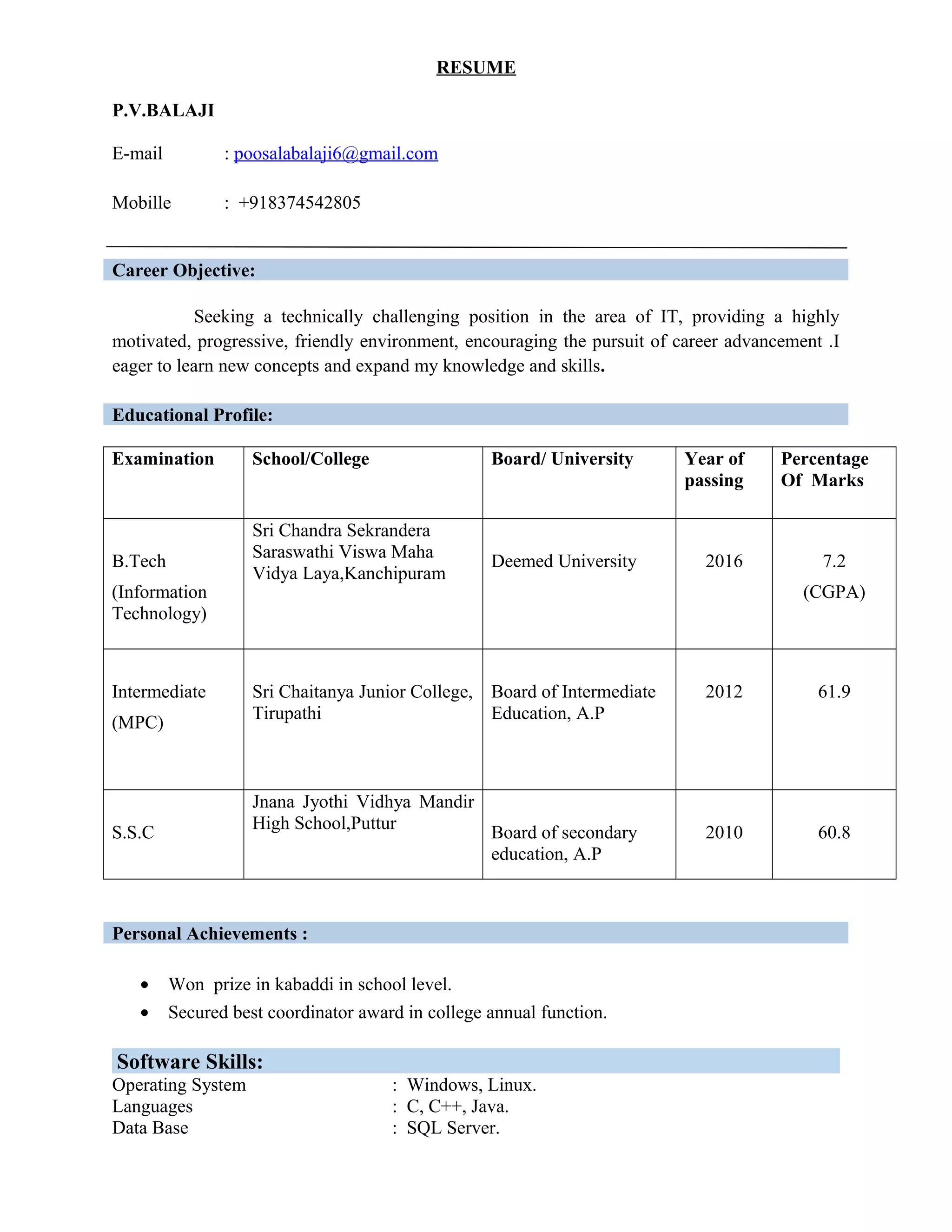 balaji | DOC | Technology & Computing