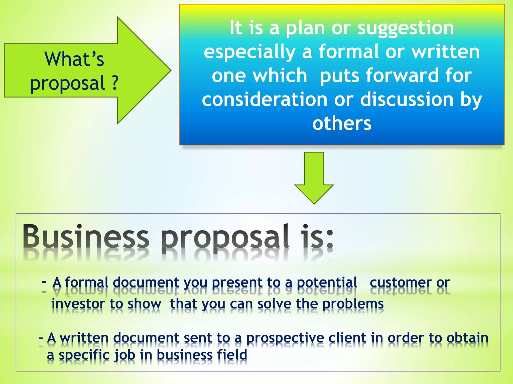 ENGLISH FOR BUSINESS-BUSINESS PROPOSAL | PPTX