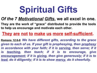 EFC - Natural Talents / Spiritual Gifts | PPT