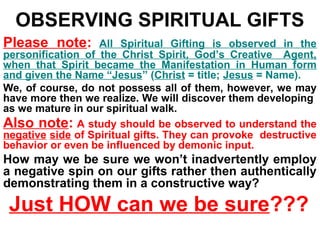 EFC - Natural Talents / Spiritual Gifts | PPT