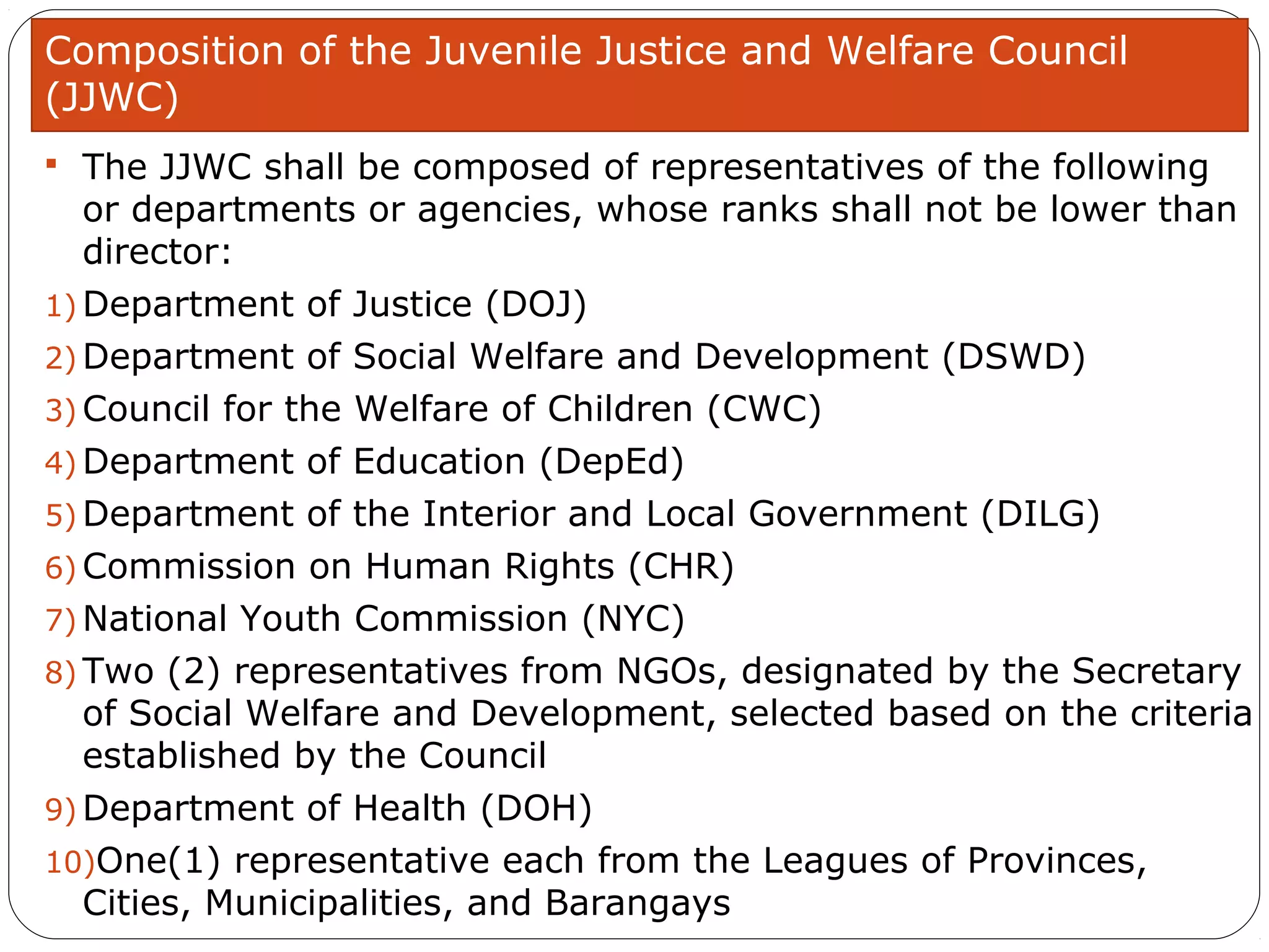 juvenile justice system | PPT