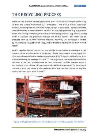 BlueScope Steel plant report_Final | DOCX