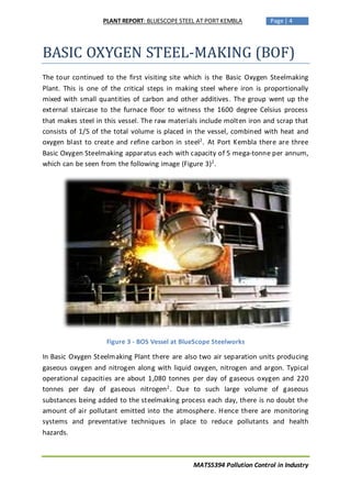 BlueScope Steel plant report_Final | DOCX