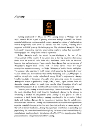 Marketing Strategy of Aarong | PDF