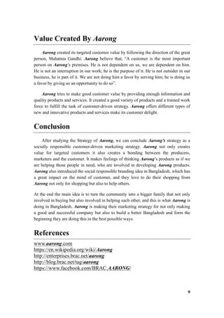 Marketing Strategy of Aarong | PDF