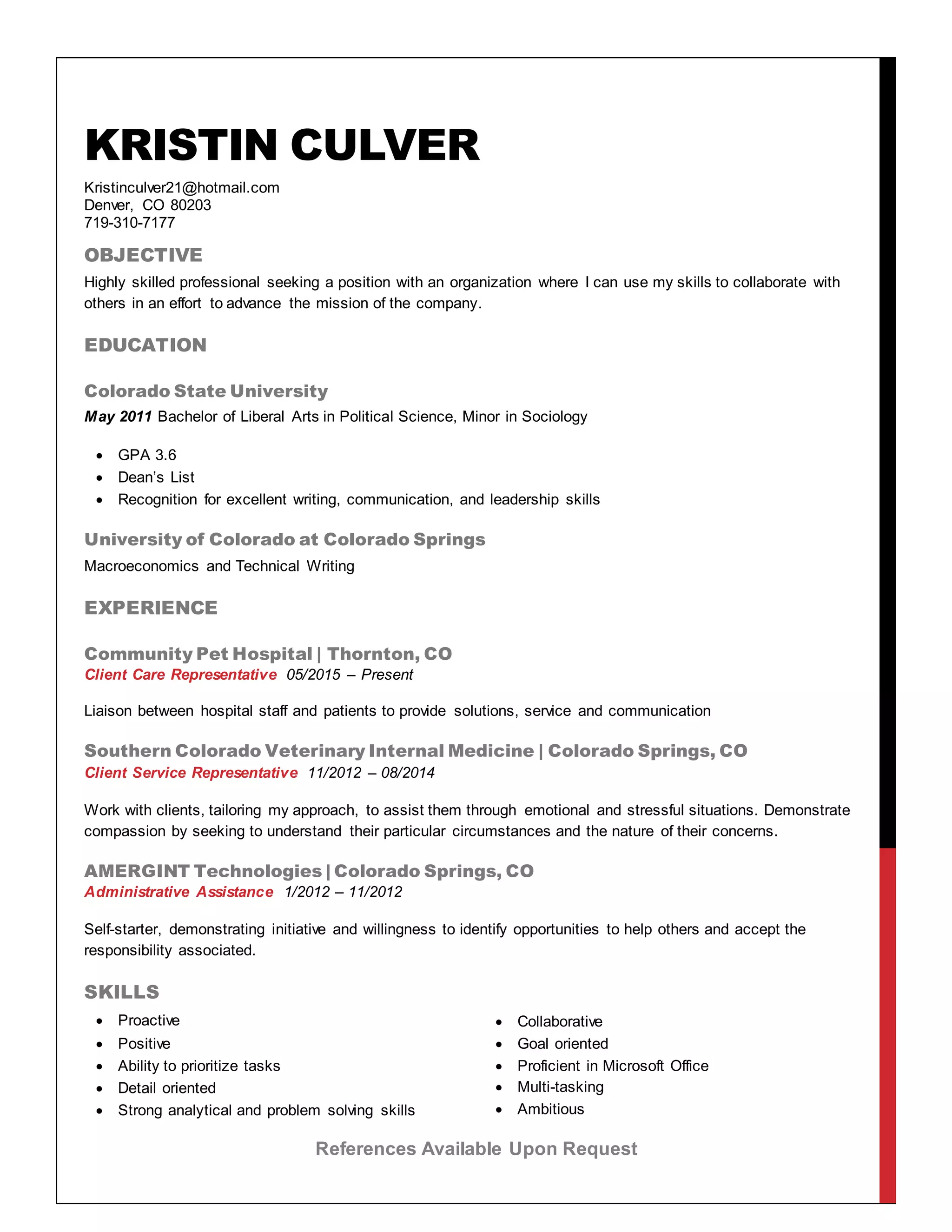 Kristin Culver Resume 16 | DOCX
