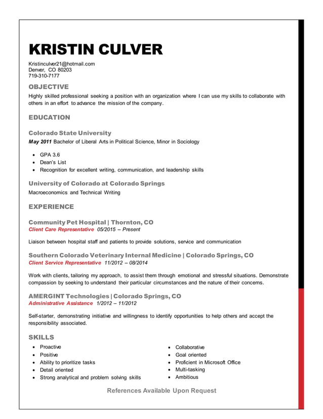 Kristin Culver Resume 16 | PDF