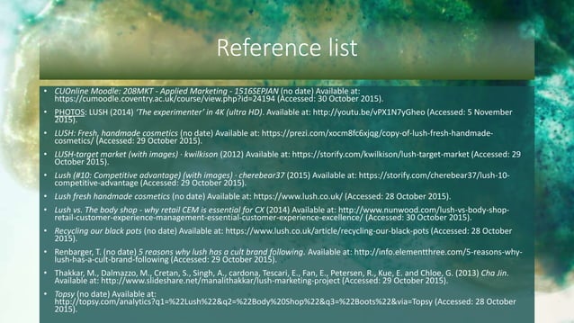 Lush presentation FINAL | PPTX | Skin Care | Beauty