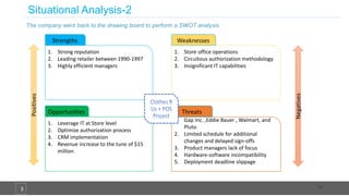 Clothes R Us Situational analysis | PDF