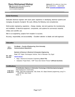 Sara Maher Resume | DOCX