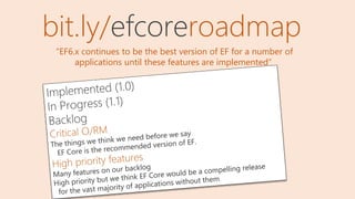A Tour of EF Core's (1.1) Most Interesting & Important Features | PPTX