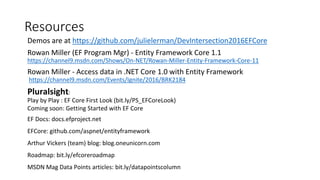 A Tour of EF Core's (1.1) Most Interesting & Important Features | PPTX
