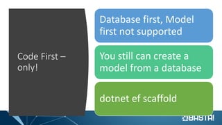 Entity Framework Core 1.x/2.x Advanced | PPT