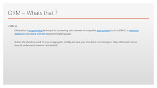 Entity Framework Core 1.0 | PPT