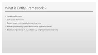 Entity Framework Core 1.0 | PPT