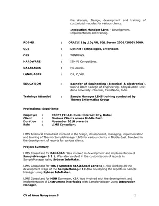 Resume-Arun Narayanan - Copy.DOC