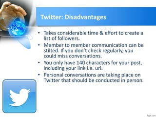 Membership Building for Toastmasters- Effective Use of Twitter | PPT
