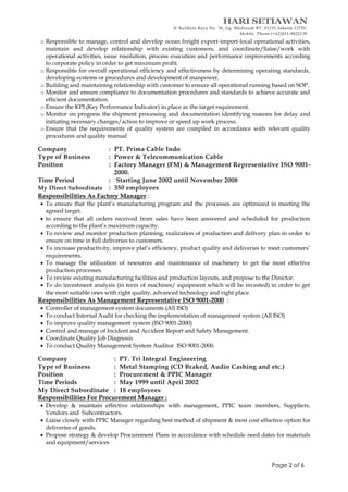 Harry CV (Dtl-Updated 130716) | PDF