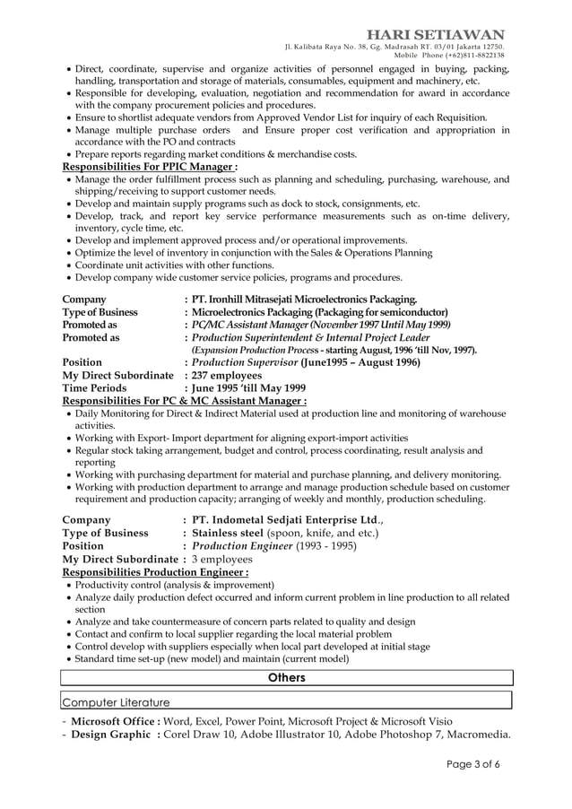 Harry CV (Dtl-Updated 130716) | PDF
