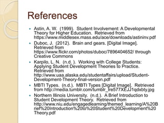 Fox_EDU644_Student Development Theory | PPTX