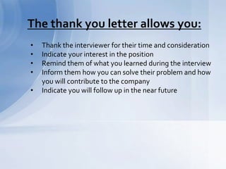 Thank You Letter Presentation | PPTX