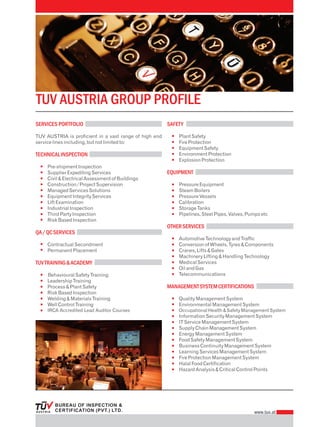 TUV AUSTRIA-Brochure | PDF