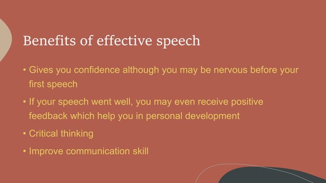 Effective speech and critical thinking | PPT