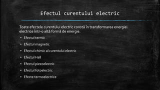 Efectele curentului | PPTX