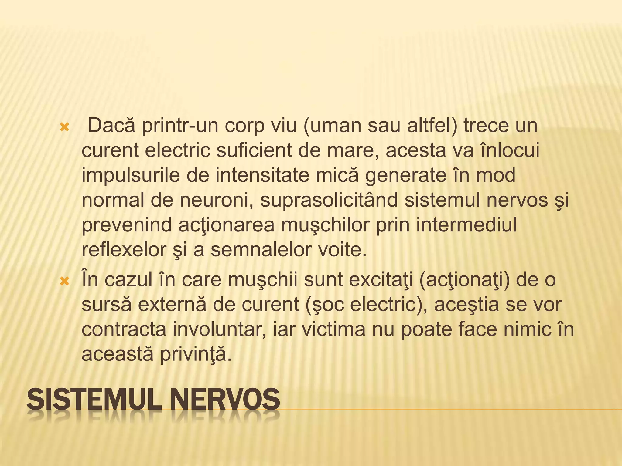 Efectele curentului electric asupra corpului uman | PPTX