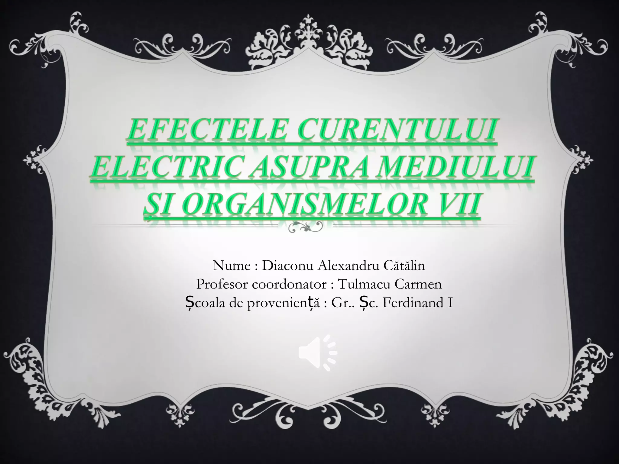 Efectele curentului electric asupra mediului si a organismelor vii 2003 ...