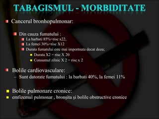 Efectele fumatului - 31 MAI ZIUA MONDIALĂ FĂRĂ TUTUN | PPTX
